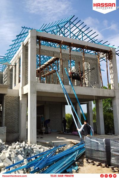 Besi C Channel dan Batten untuk atap rumah - Hassan Hardware Pasir Tumboh